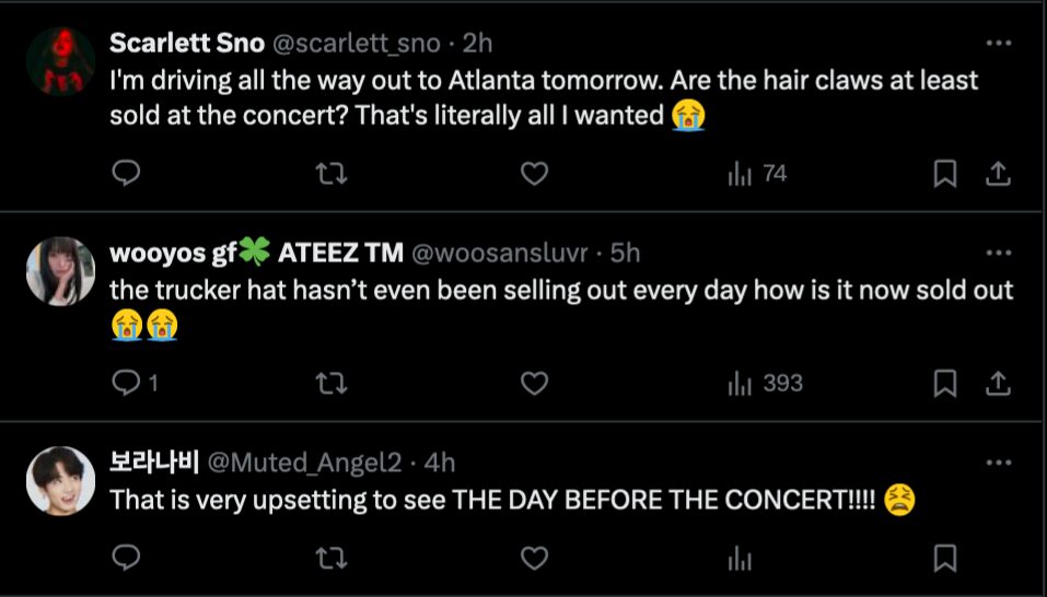 ATEEZ Fans Upset As World Tour Pop-Up Merch Sells Out Despite Restock ...
