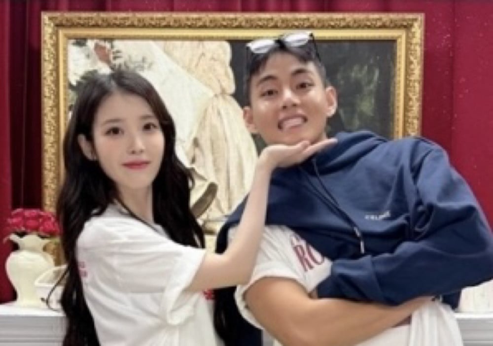 BTS's V and IU Spotted On An Outing Together - Koreaboo