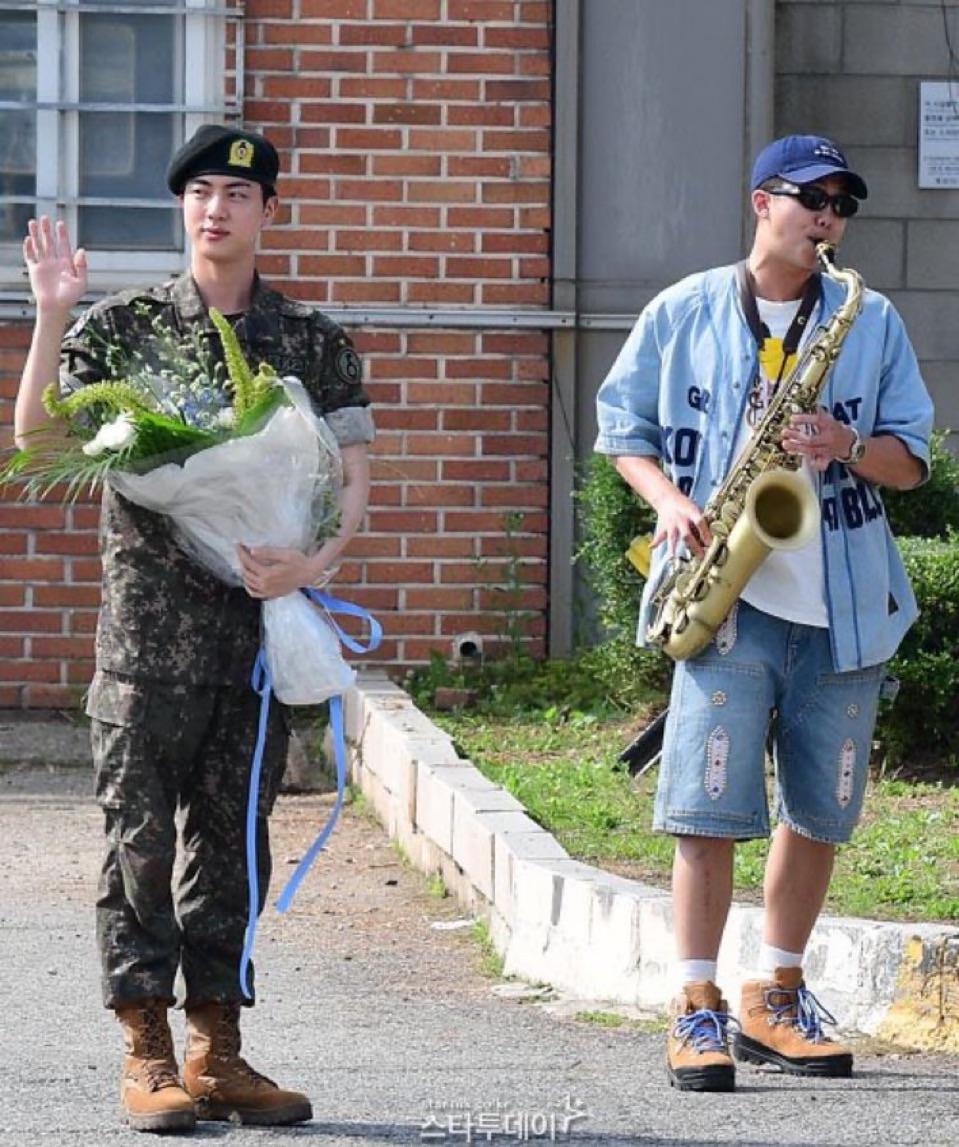 Take A First Look At BTS RM And V's Return To The Public Following ...