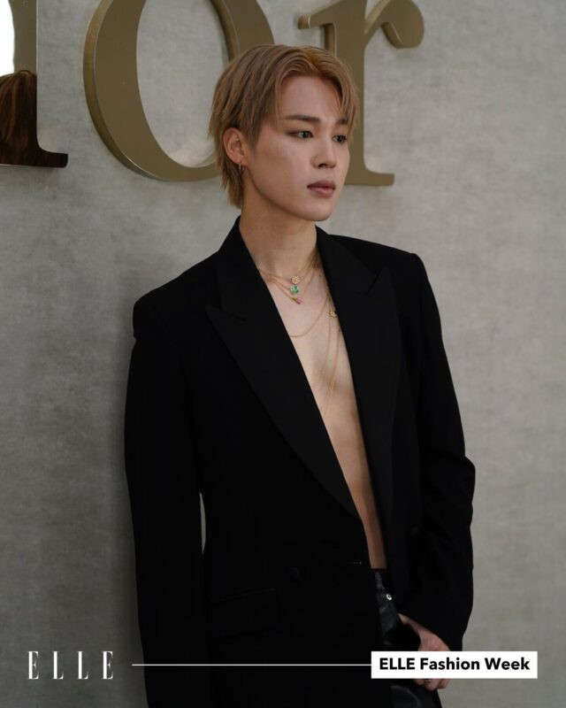 BTS's Jimin Shocks With Jaw-Dropping "Shirtless" Fashion Week Outfit ...