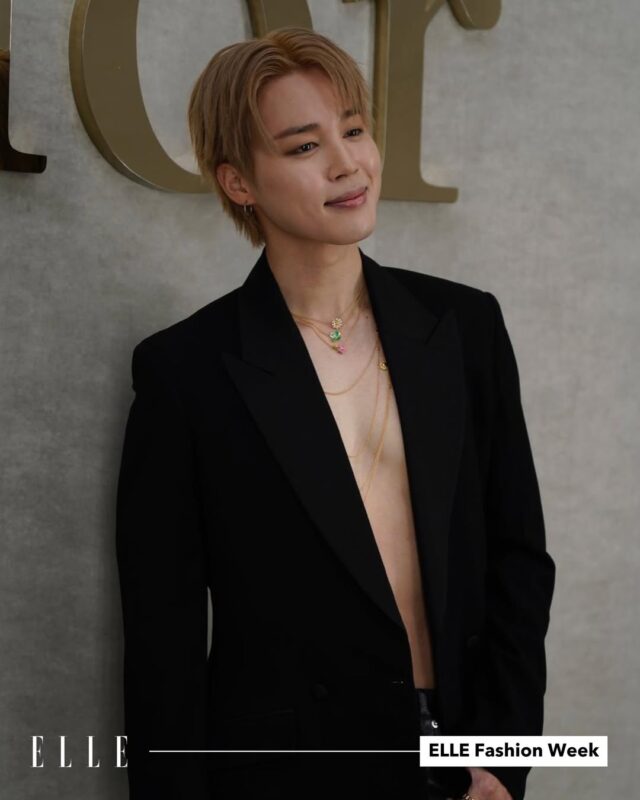 BTS's Jimin Shocks With Jaw-Dropping "Shirtless" Fashion Week Outfit ...