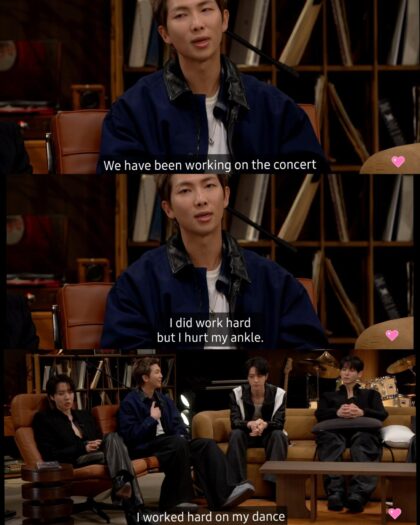 BTS’s RM Personally Speaks Out About His Injury In Live Broadcast ...